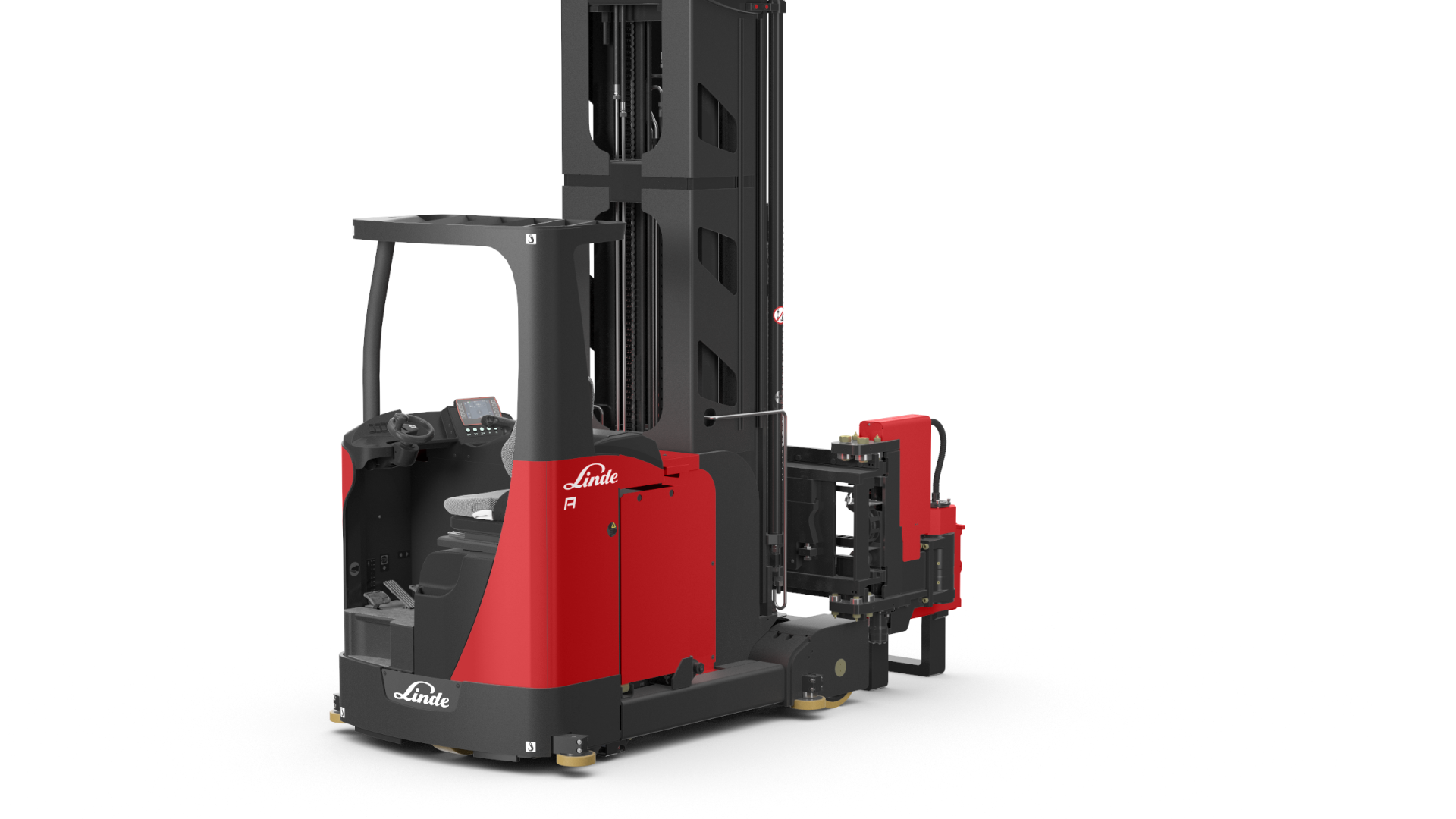 Systémový vysokozdvižný vozík pro velmi úzké uličky VNA typu A od ...